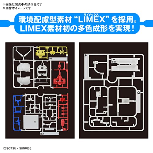 BANDAI SPIRITS(バンダイ スピリッツ) Gunpla-kun DX Set (Runner Ver. with Reproduction Parts), 1/1 Scale, Color-Coded Plastic Model Kit