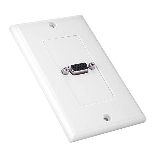 Oumefar VGA Head Flame Retardant Easy Connection Adapter Flexible Wiring Socket Panel for Engineering Wiring