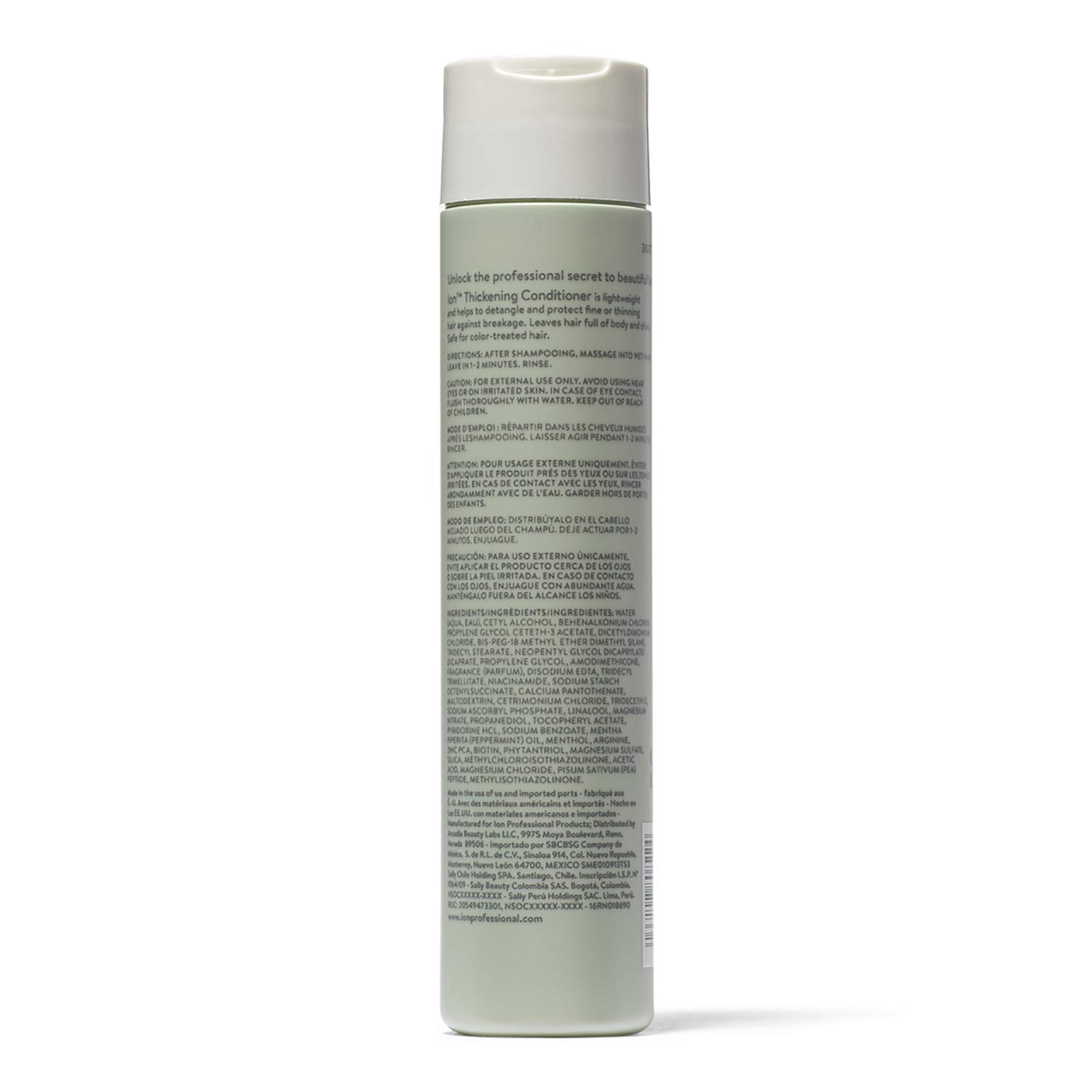 ion Thickening Conditioner, Vegan, Paraben Free Lightweight, Strengthening, Fine and Thinning Hair, Detangling