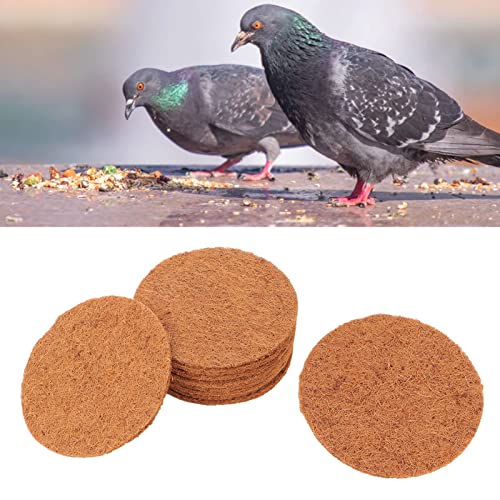 HEEPDD Breathable Dry Grass Mattress, 10Pcs Replacement Bird Nesting Pads Breeding Nests Bird Eggs Mat Coconut Fiber Mat