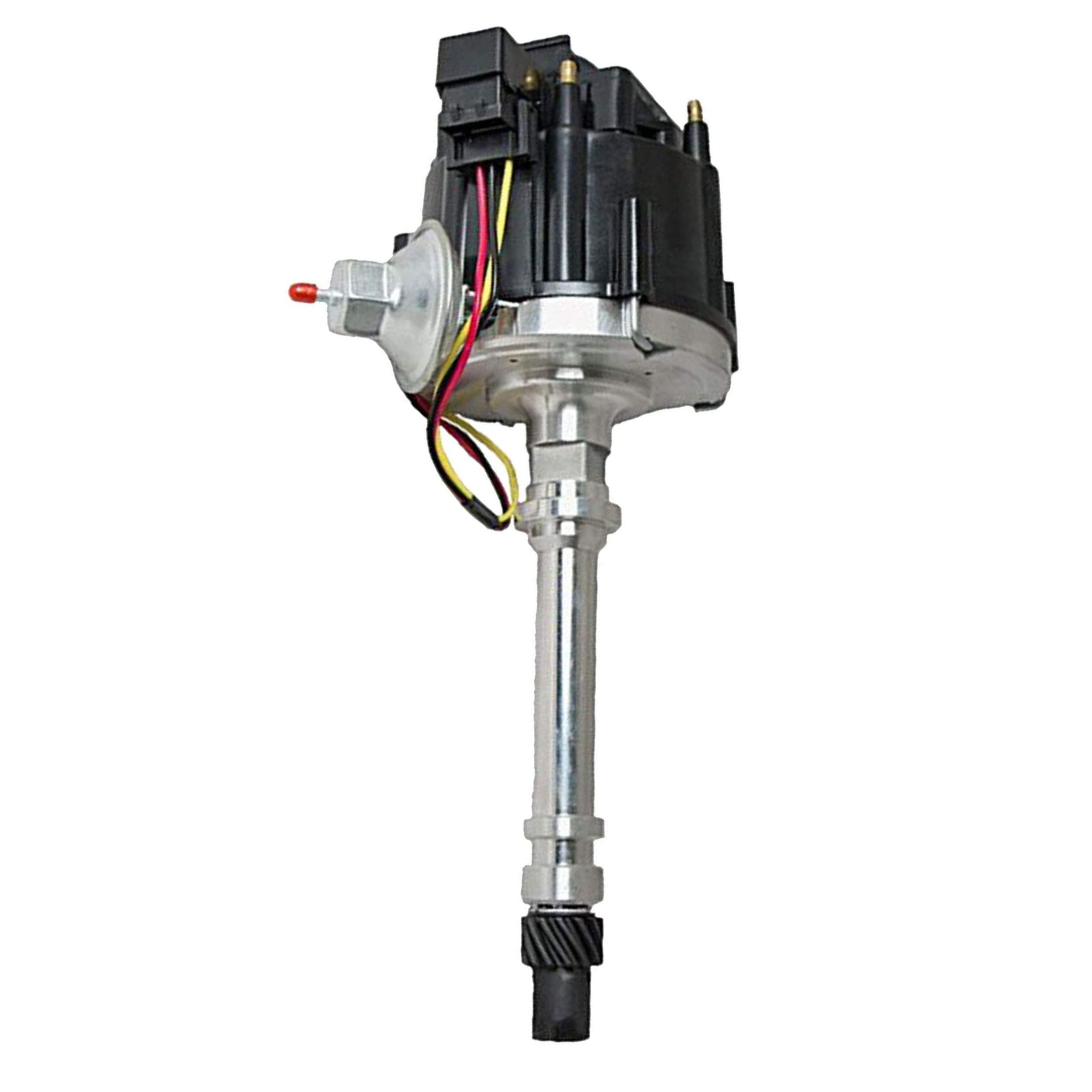 A-Team Performance - Complete HEI Distributor 65K Coil 7500 RPM - Compatible With Chevrolet Chevy GM GMC 4.3L 262 V6 EFI to CARB SWAP 90° V-6 One Wire Installation Red Cap