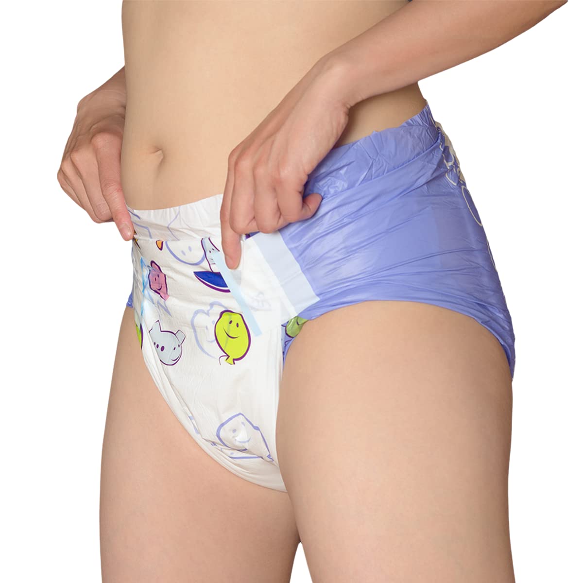 ABUniverse Cushies (Plastic Backed) Diapers (Pack of 10) (Large)