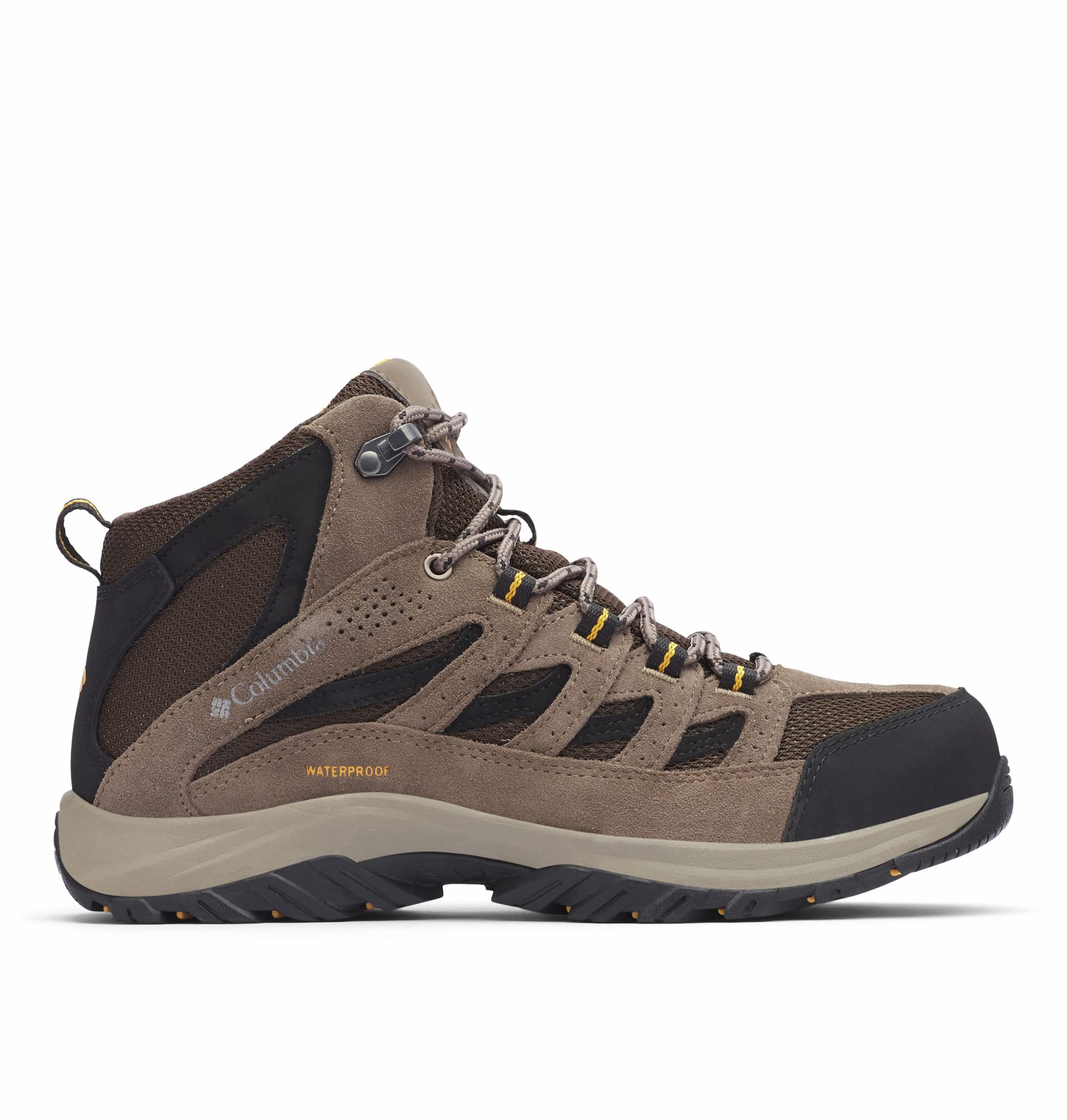 Columbia Mens Crestwood Mid Waterproof Boot Hiking Shoe, Cordovan/Squash, 12 US