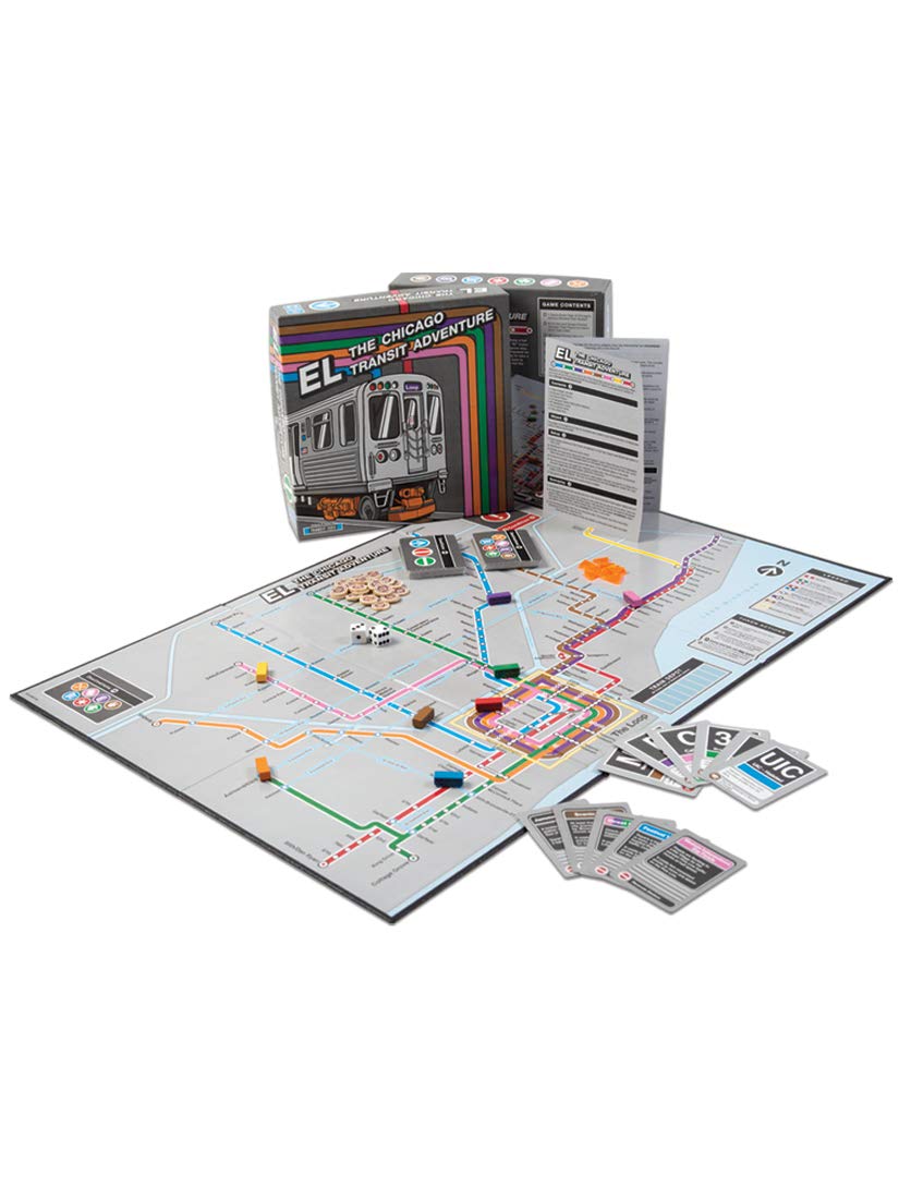 El: The Chicago Transit Adventure - CTA Train Themed Board Game - Chicago Gift | Train Game | Board Games for Adults | Family Board Game