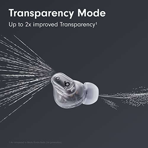 Beats Studio Buds + True Wireless Noise Cancelling Earbuds - Transparent (Renewed)