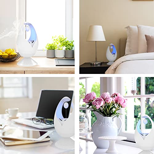 Automatic Indoor Insect Trap - Gnat Trap for House Indoors - Fruit Fly Traps for Indoors - Non-Zapper Mosquito Trap with Scent Pod for Bait and UV Light - Mosquito Killer with Sticky Boards