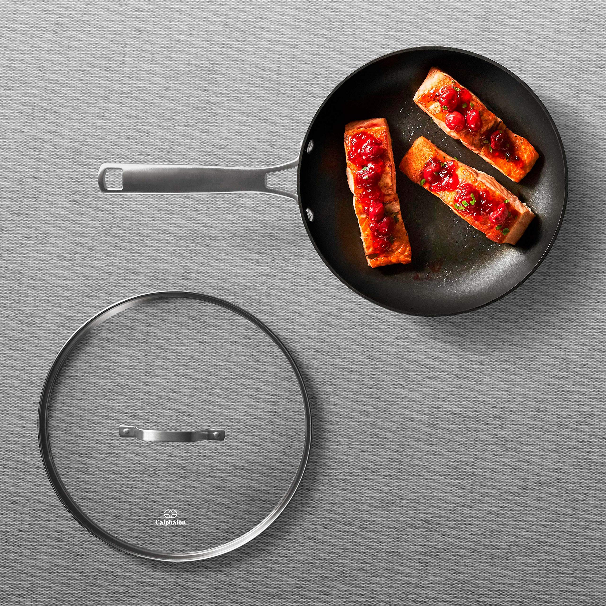 Calphalon Classic 10-Inch Omelette Fry Pan with Cover, Black