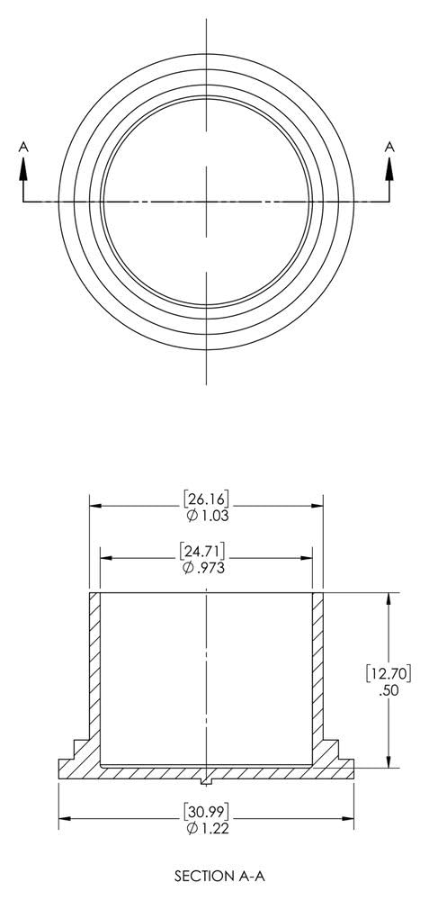 Caplugs EC-16 EC Series – Plastic Cap for Threaded Connectors, 500 Pack, Red LD-PE, Nominal Thread Size 1" Flanged, Protective Closures, Dirt and Moisture Seals, Finishing, Masking, Easy Removal