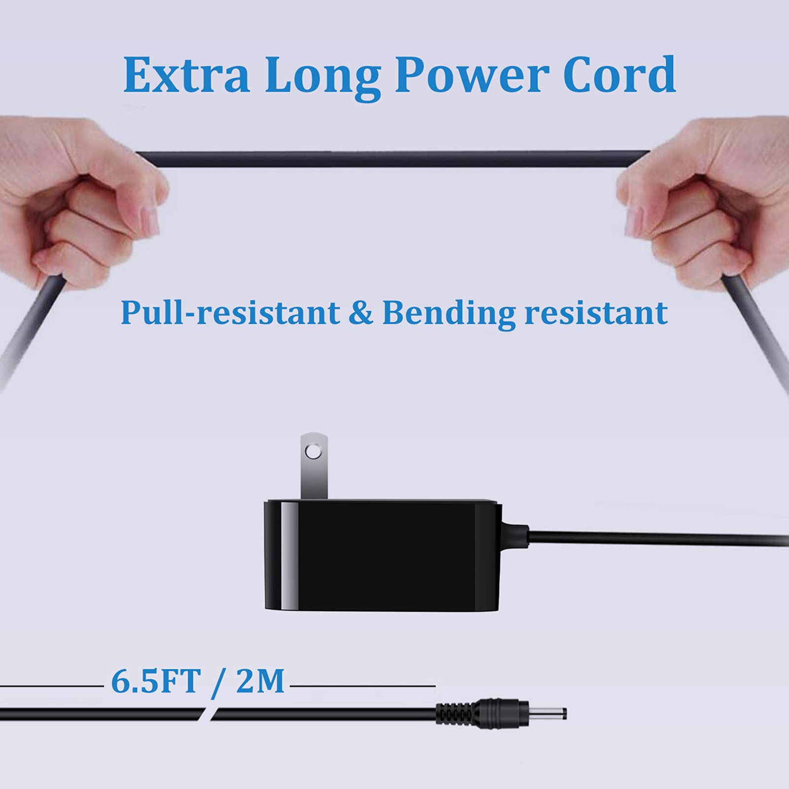 VHBW 5V Charger for Andis Slimline Pro Lithium ion T-Blade Trimmer 32810 33785 32400 32475 32490 32680 32690 32445 32485 Replacement 4.9V Andis Trimmer Power Cord