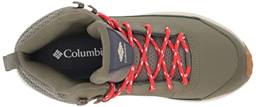 Columbia Women's Trailstorm Peak Mid Hiking Shoe, Stone Green/Nocturnal, 9.5