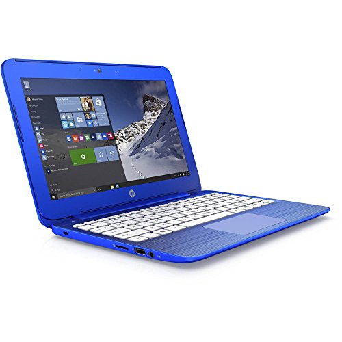HP Stream 11.6-inch Laptop PC (2016 Model) with 1 Year Office 365 Personal, Intel Celeron N3050 1.6GHz, 2GB DDR3L RAM, 32GB SSD, Bluetooth, Wifi, Windows 10 (Blue)