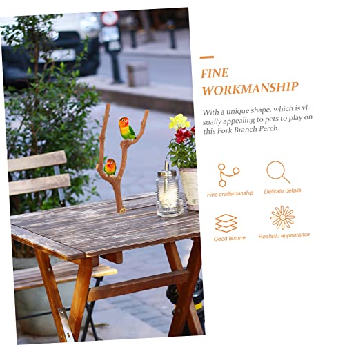 Budgie Cage Accessories Bird Screw Mount Toy- Bird Perch can Help Increase Pets' Activity Space, a Nice Toy for Parrot. It Will give Them a Good Experience.