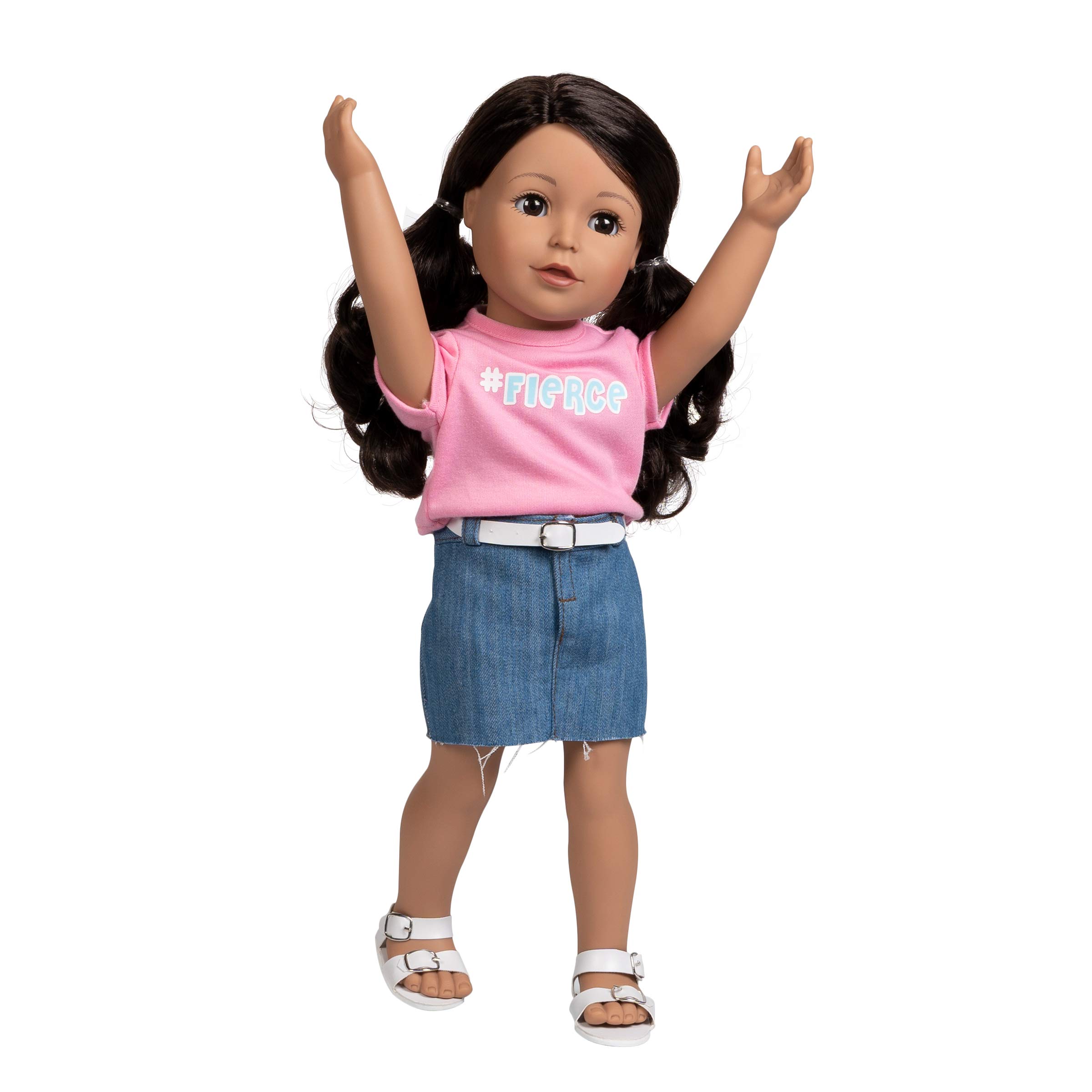 ADORA Amazon Exclusive Amazing Girls Collection, 18β Realistic Doll with Changeable Outfit and Movable Soft Body, Birthday Gift for Kids and Toddlers Ages 6+ - Erica