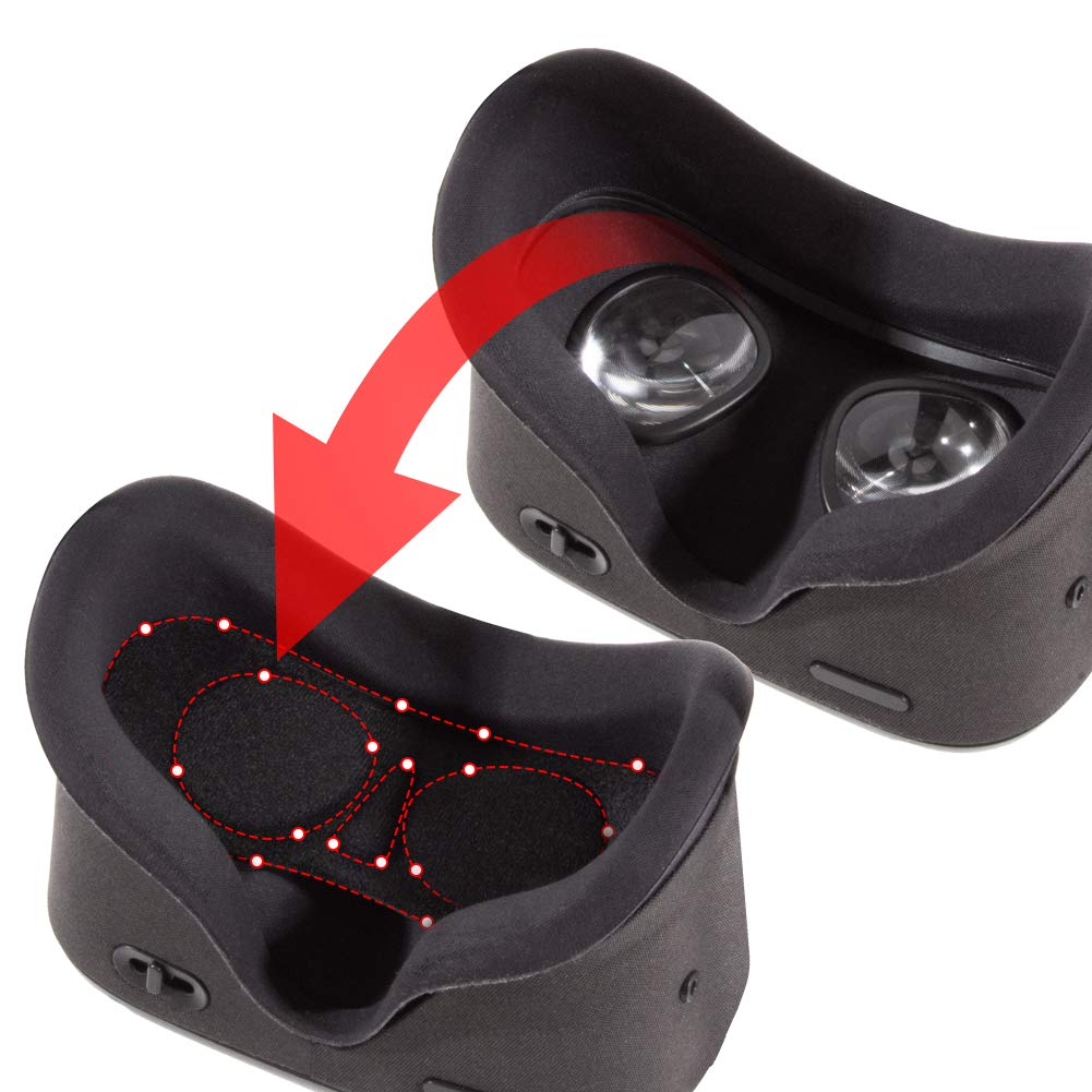 Aibus Lens Protect Cover for Oculus Go, dust-Proof&Scratch-Resistant for Oculus Go (Black)