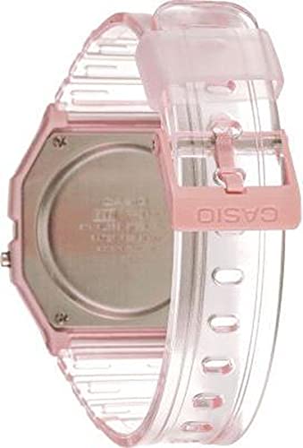 Casio F-91WS-4EF Unisex Transparent Silicone Pink Watch