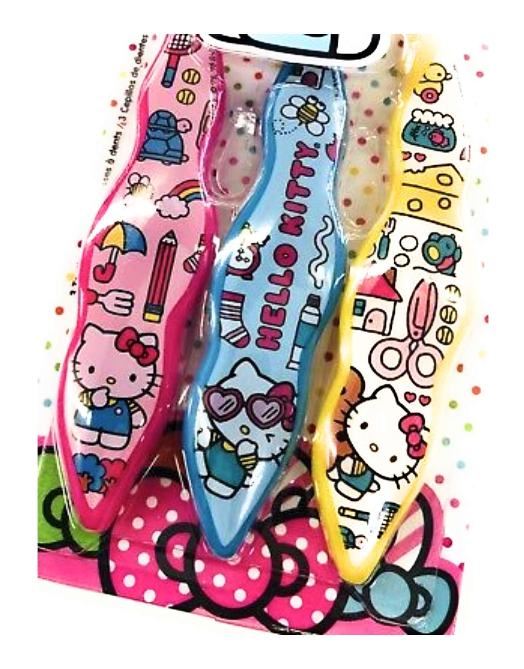 Firefly Hello Kitty Toothbrushes (3), 3 Count