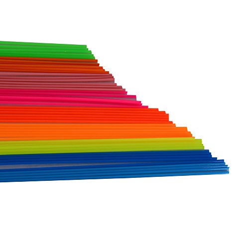 LEE FUNG 3D Pen Filament Refills Set of 12 Colors 1.75mm PLA Straight 3D Printing Filament Stick Dimensional Accuracy +/- 0.05 mm for 3D Printer Pen