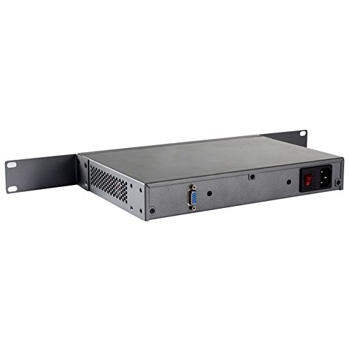 Firewall Hardware, OPNsense, VPN, Network Security Appliance, Router PC, Intel J1900, HUNSN RS17f, 4 x Intel Gigabit LAN, 2 x USB, VGA, Fanless, 2 x Reserved Fan, 4G RAM, 64G SSD