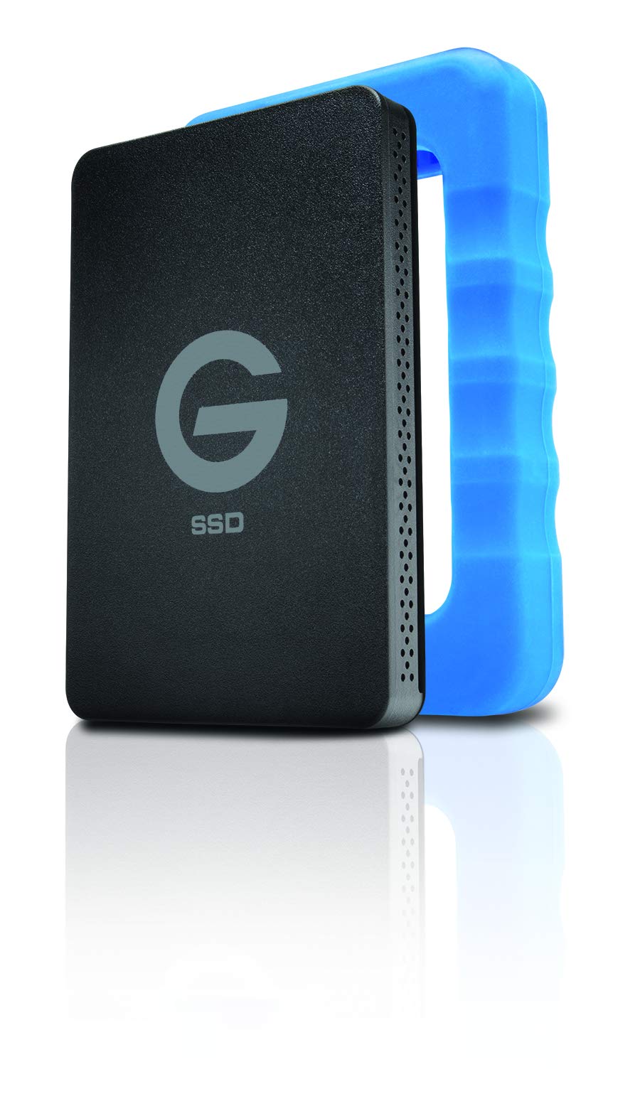 G-Technology 1TB G-DRIVE ev RaW SSD Portable External Storage with Removable Protective Rubber Bumper - USB 3.0 - 0G04759-1