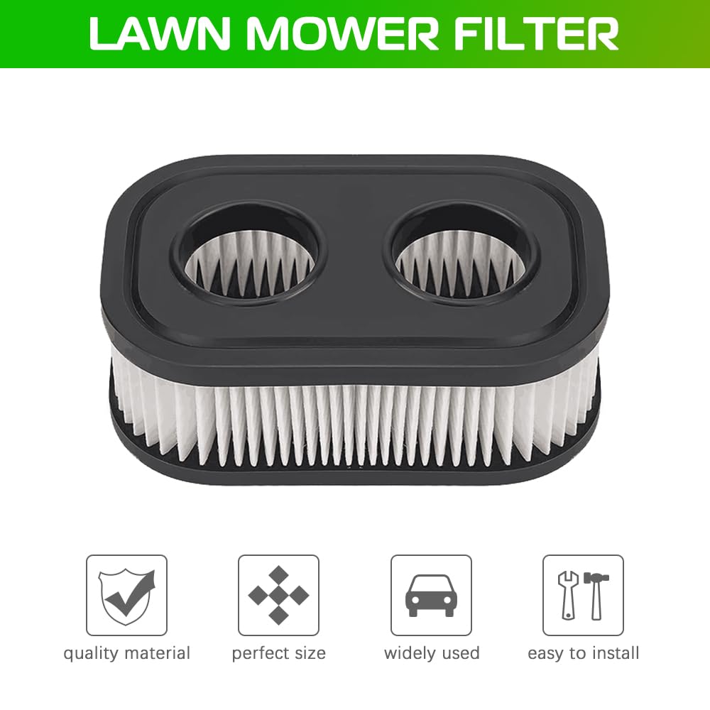 Air Filter compatible with 593260 798452 Lawn Mower Air Clean Series Engine 4247 5432 5432K Mower Air Filter Accessories Suitable for 550E 550EX 500EX 625EX 675EXI(4pcs)