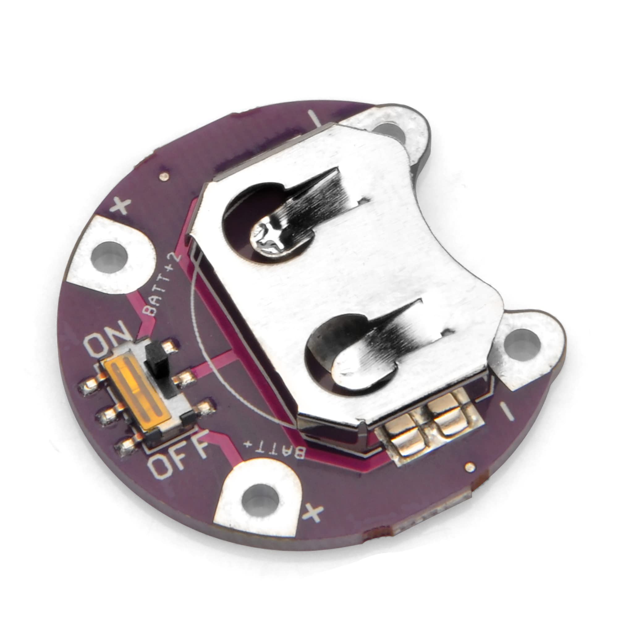 KOOKYE 10x Lilypad Coin Cell Battery Holder 10x Lilypad LEDs Alligator Clips Test Lead Wire for Arduino Raspberry Pi