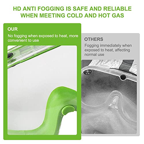 Anti-fog Safety Goggles Clear Anti-dust Lens Anti Scratch UV-Protective Universal Size Protective Eyewear for Men Women Eye Protection Goggles for Nurses, Lab ,Medical,Chemistry,Welding,Construction