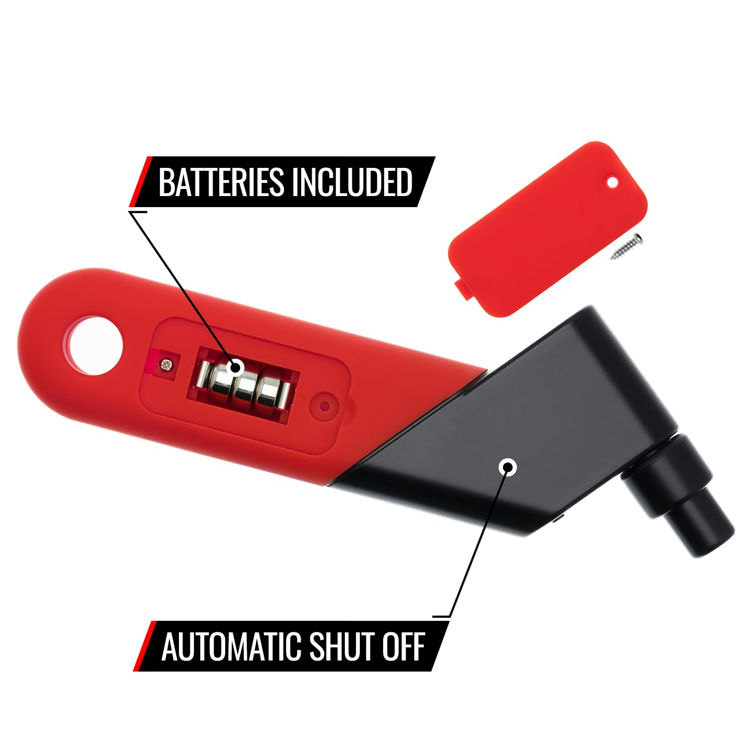 Accutire MS-4021R Digital Tire Pressure Gauge with 4 Valve Caps, 5-150psi (psi, bar, kPa, kg/cm2)