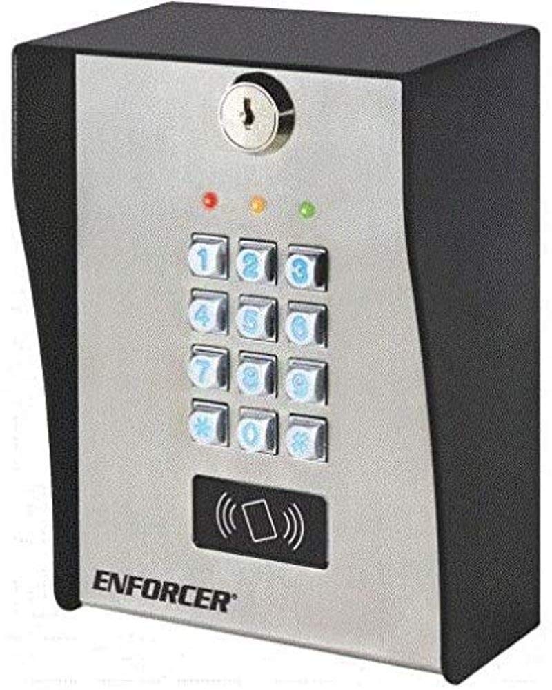 Seco-Larm SK-3133-PPQ Heavy-Duty Outdoor Access Control Keypad with Proximity Reader, Heavy-Duty Stainless-Steel Faceplate with a Coated Steel Backing, 12~24 VAC/VDC Operation, IP66 Weatherproof