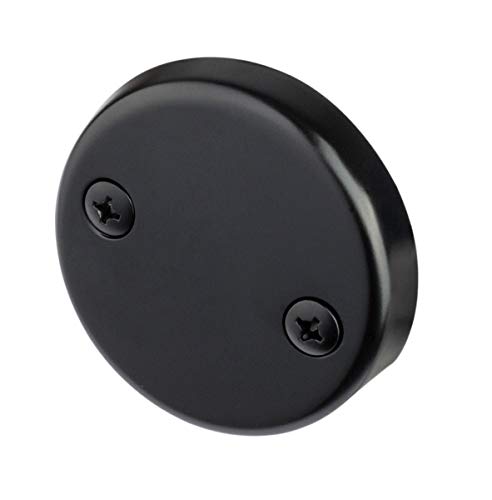 Artiwell Tip-Toe Tub Trim Set with Two-Hole Overflow Faceplate, Replacement Bath Drain Trim Kit with 2-Hole Overflow Faceplate and Universal Fine/Coarse Thread (MATT Black)
