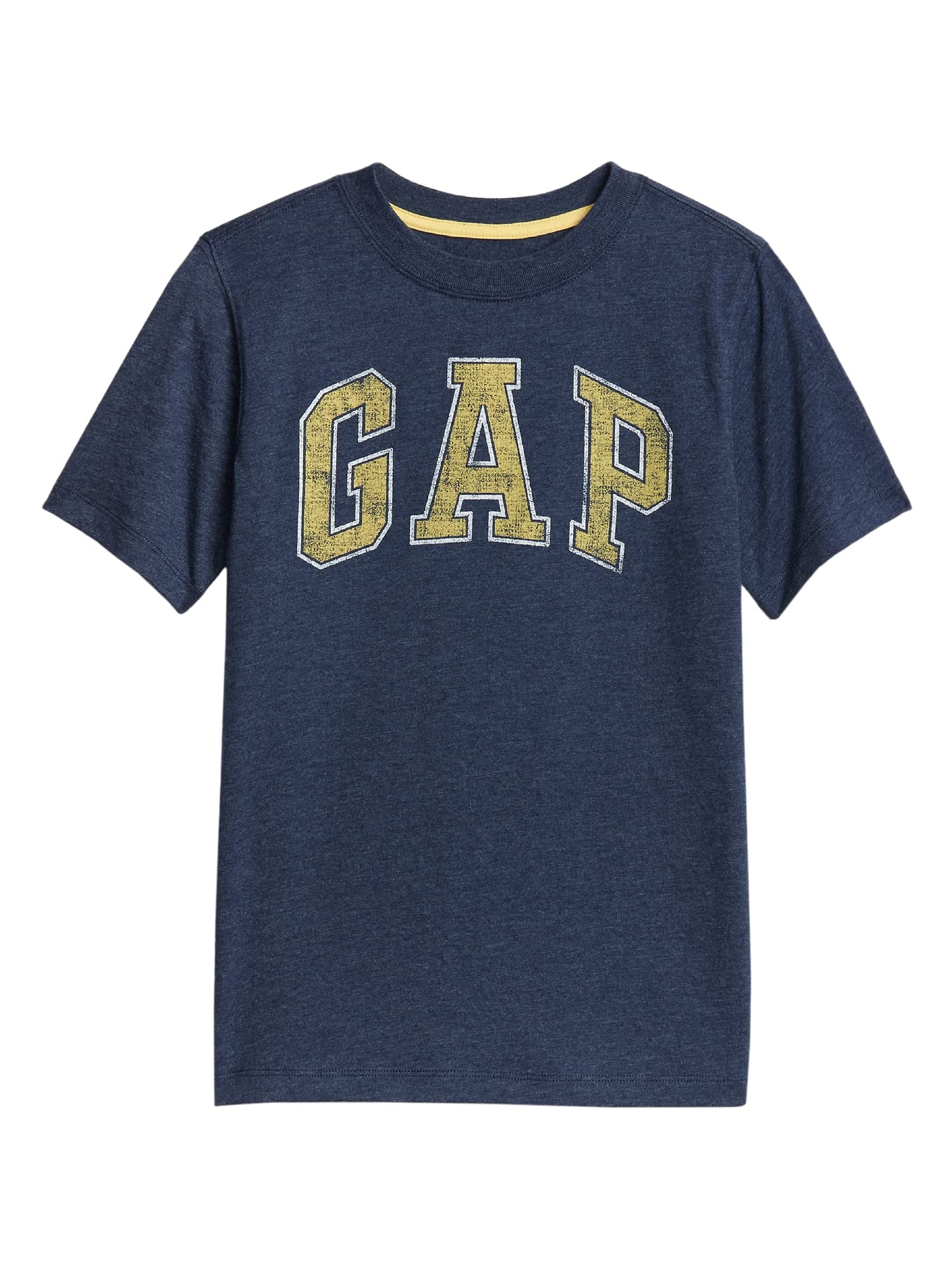 GAP Baby Boys Short Sleeve Logo T-Shirt T Shirt, Navy Heather, Medium US