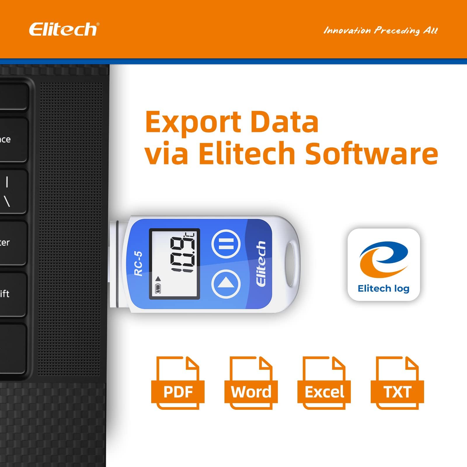 Elitech RC-5 USB Temperature Data Logger Recorder 32000 Points High Accuracy