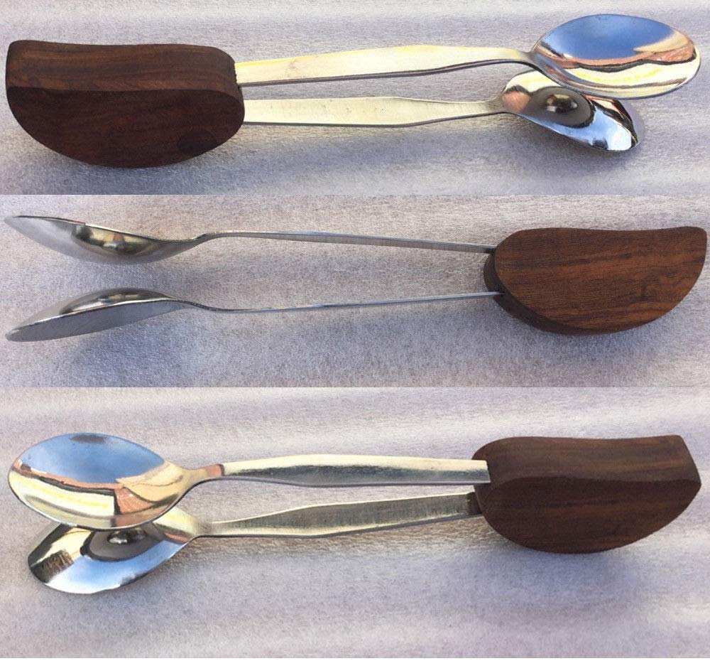AAR Traditional Irish Percussion Session folk Rosewood Metal Stainless Steel Spoons (Steel&Wood)