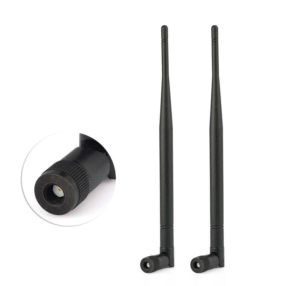Eightwood 3.5dBi 868MHz 900MHz 915MHz RFID Antenna RP-SMA Male Connector 2-Pack Compatible with LoRa Gateway Helium Miner, Wireless Router Smart Home Control
