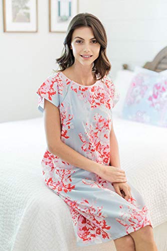 Gownies Designer Hospital Patient Gown, 100% Cotton, Hospital Stay (L/XL Size 10-16, Mae)