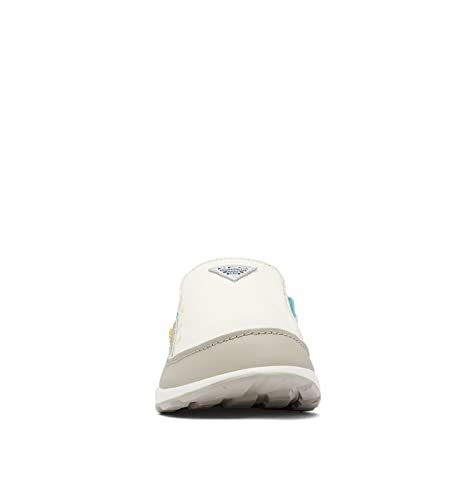 Columbia Men's Bahama Vent PFG Boat Shoe, Cloud Grey/Electric Turquoise, 9.5