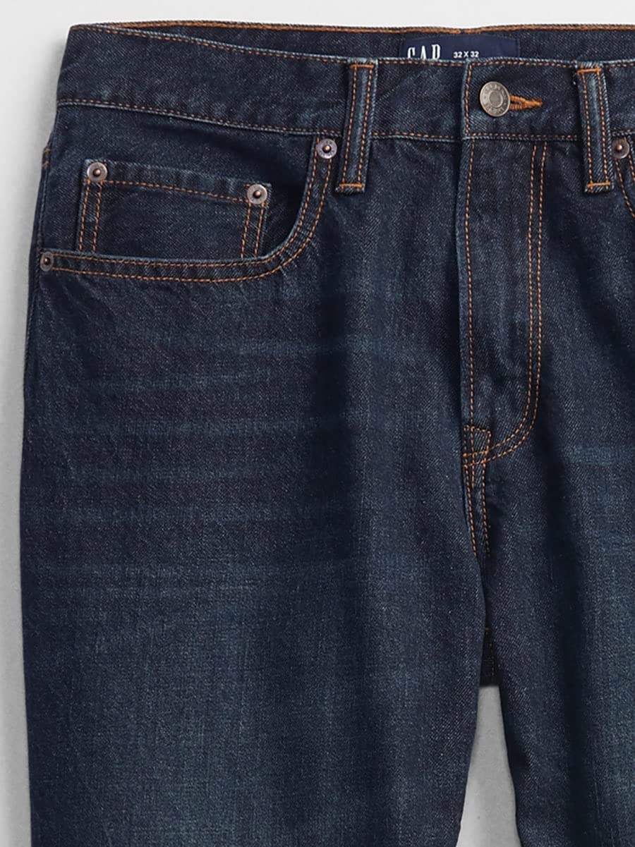 GAP Mens Slim-fit Jeans, Dark Wash, 34W x 32L US