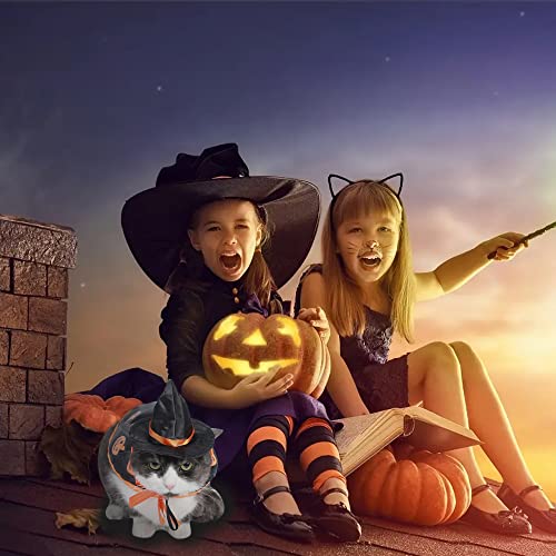 Cat Costume Pet Wizard Clothes Witch Cosplay Cloak for Cats and Puppy