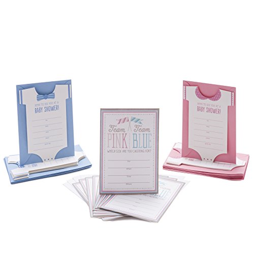 Hallmark Baby Shower Invitations, Onesie (Pack of 10 Invites and Envelopes for Baby Boy) (5INH6191)