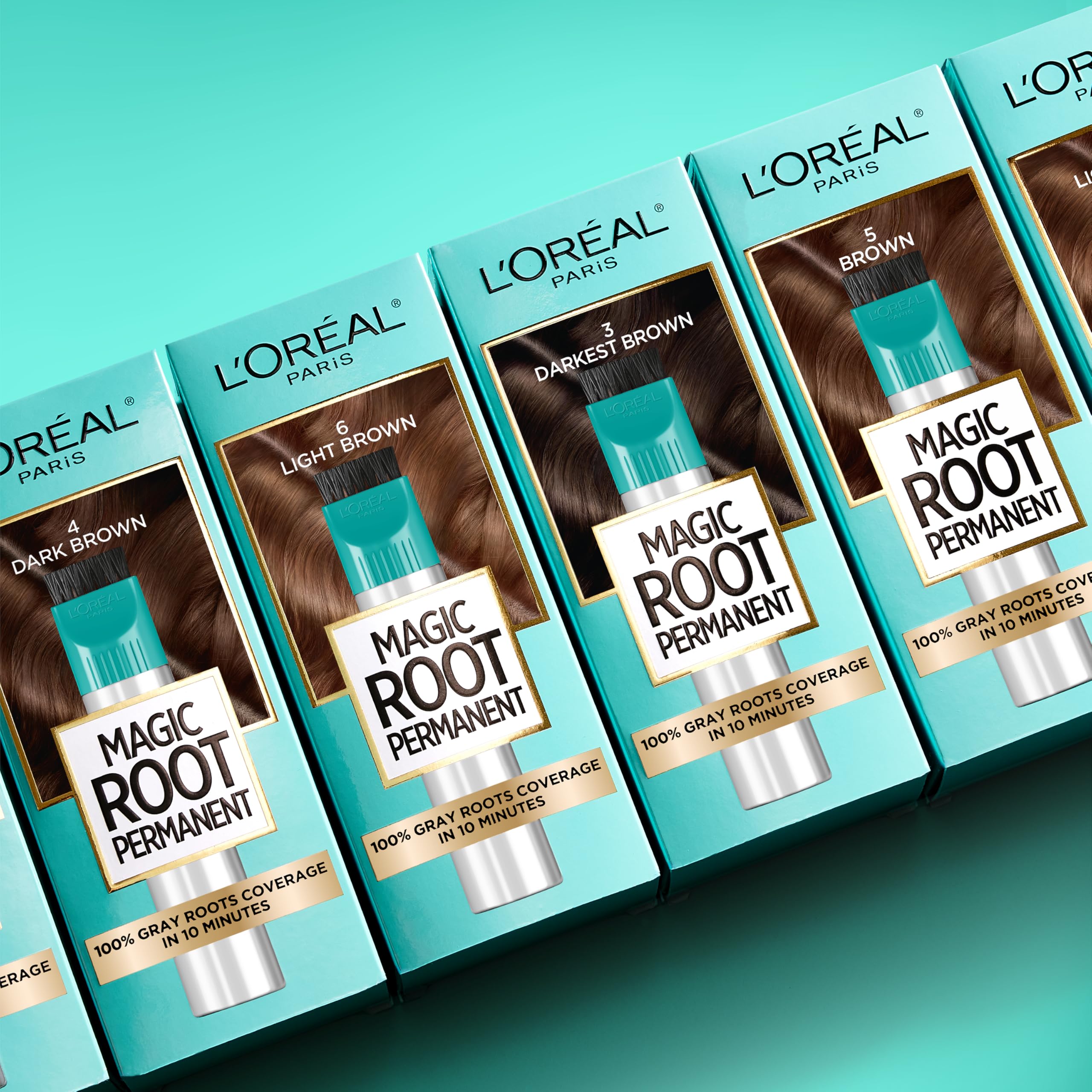 L'Oreal Paris Magic Root Rescue 10 Minute Root Hair Coloring Kit, Permanent Hair Color with Quick Precision Applicator, 100 percent Gray Coverage, 7 Dark Blonde, 1 kit (Packaging May Vary)