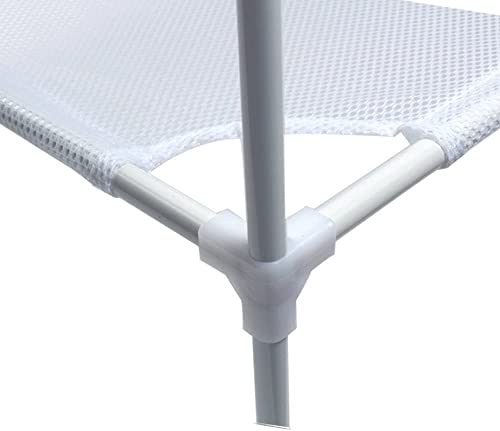 CASOLLY 6 Layer Sweater Drying Rack Mesh Foldable,Stackable,White