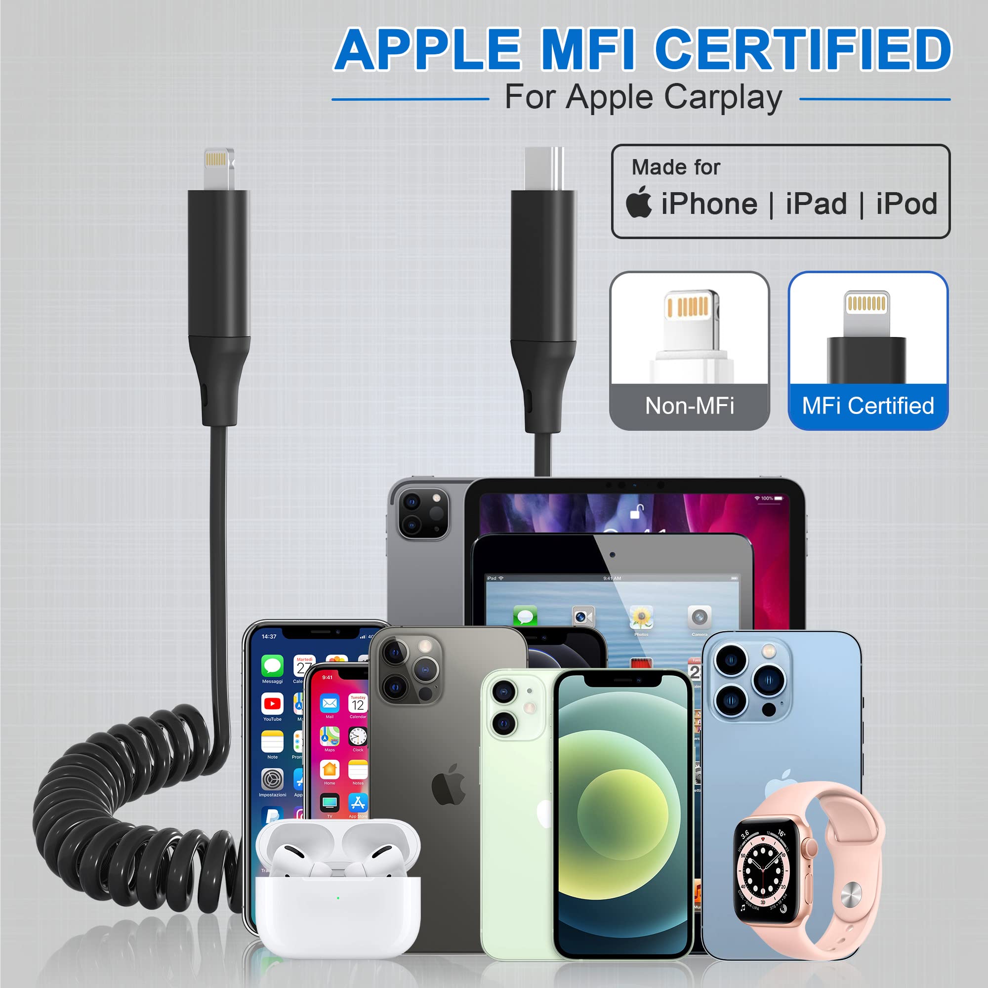 Arkidyn Coiled USB Cable