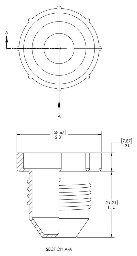 Caplugs PD-240 PD Series – Plastic Threaded Plug for Flared JIC Fittings, 100 Pack, Red LD-PE, Thread Size 1-7/8"-12 Open End Protection, Leak Prevention, Automotive, Hydraulic Systems (99191194)