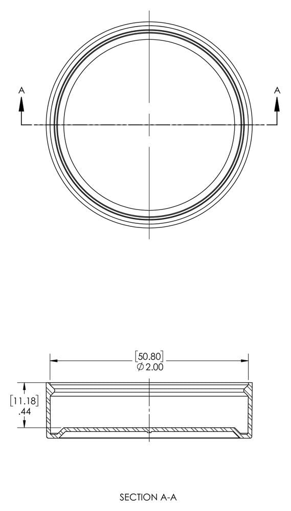 Caplugs SF-20 SF Series – Plastic Cap for Split-Flange Connections, 200 Pack, Translucent LD-PE, Nominal Flange Size 1-1/4", Ferrule 1", 1-1/2" Protective Closures, Dust and Debris Seals (99191320)