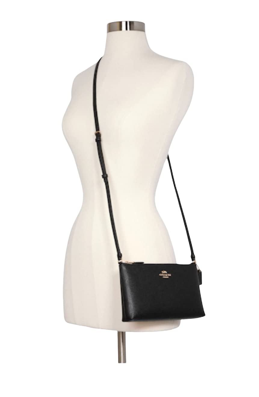 COACH Womens Zip Top Crossbody (IM/Black)
