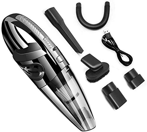 ADTZYLD Handheld Car Vacuum Cordless Cleaner USB Charger Wet Dry Strong Cyclone Suction Lightweight Portable Auto Mini Car Vacuum