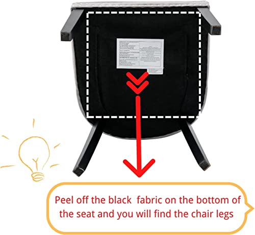 CIMOO Velvet Upholstered Dining Chairs Set of 4 Comfortable Tufted Chair Modern Armless Chairs with Button, Nailhead Trim, (Grey, Ring on The Back)