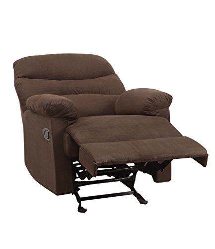Acme Furniture Arcadia Recliner in Chocolate and Brown