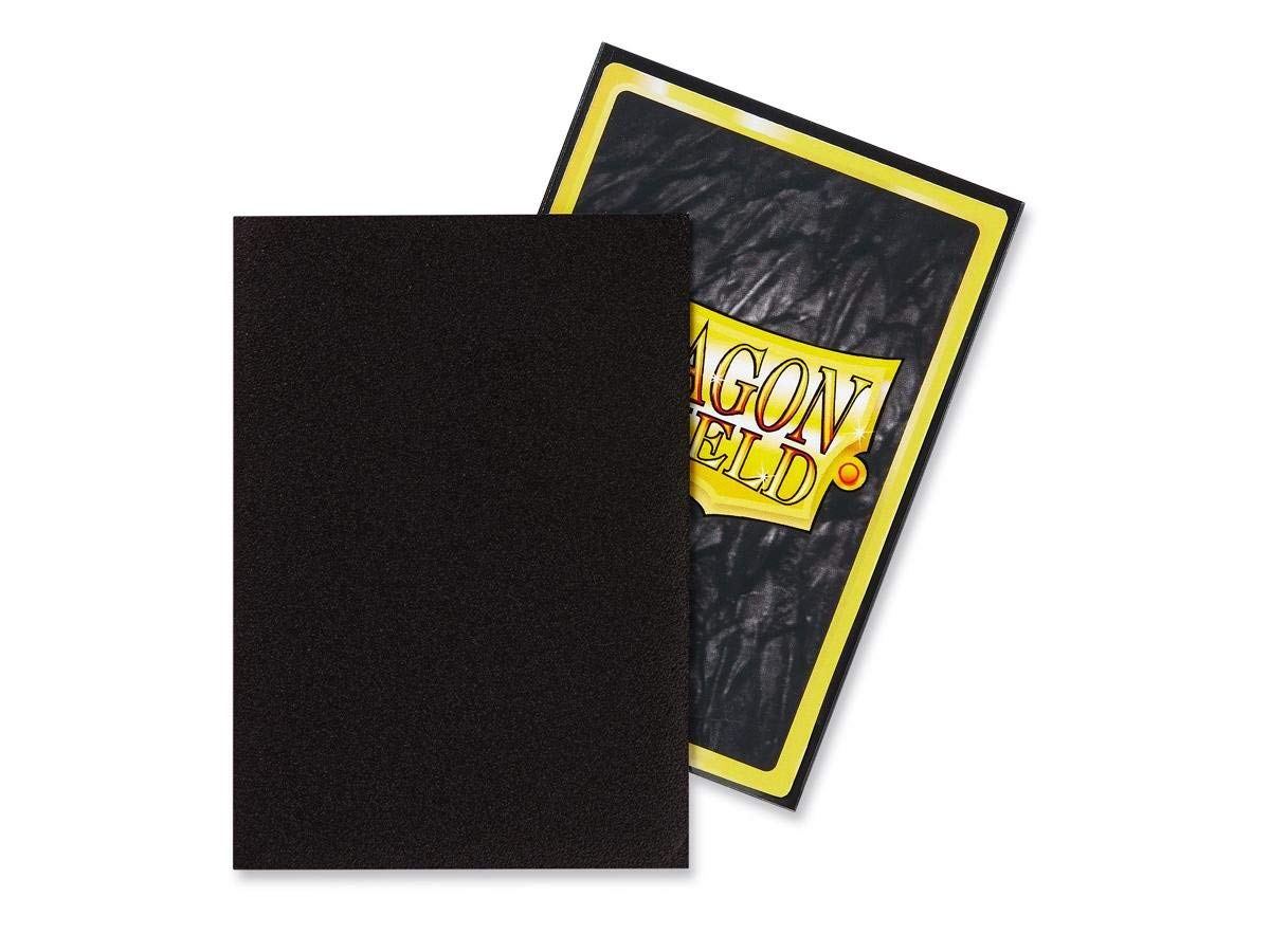 Dragon Shield Bundle: 2 Packs of 60 Count Japanese Size Mini Matte Card Sleeves - Matte Black