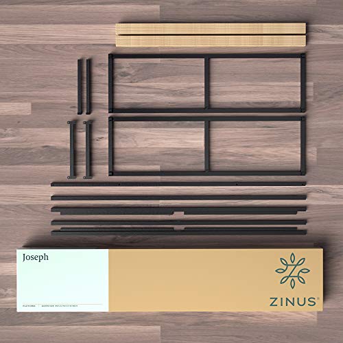 ZINUS Joseph Metal Platforma Bed Frame / Mattress Foundation / Wood Slat Support / No Box Spring Needed / Sturdy Steel Structure, King