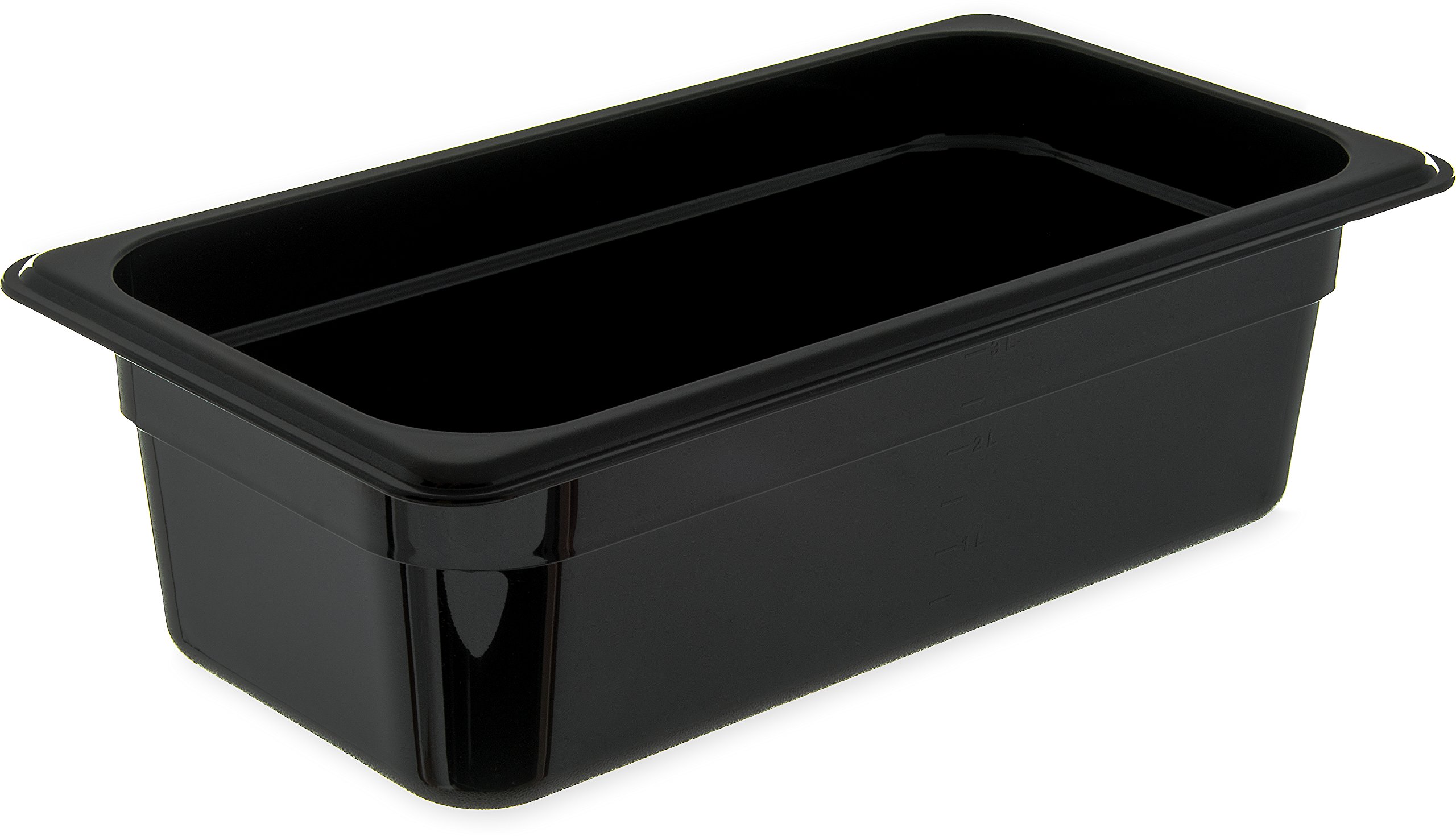 Carlisle FoodService Products 3086103 StorPlus High Heat Food Pan, 4" Deep, Third Size, Black
